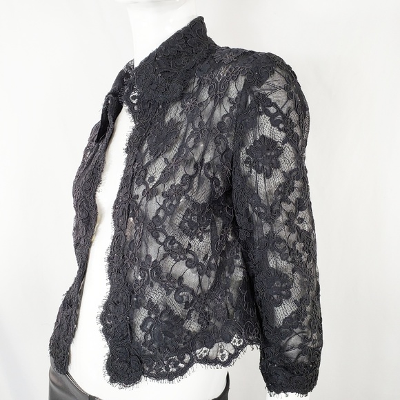 Victor Costa | Jackets & Coats | Victor Costa Lace Jacket S | Poshmark